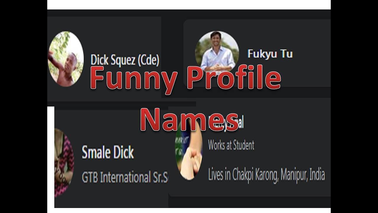 Funny Profile Names in social media - YouTube