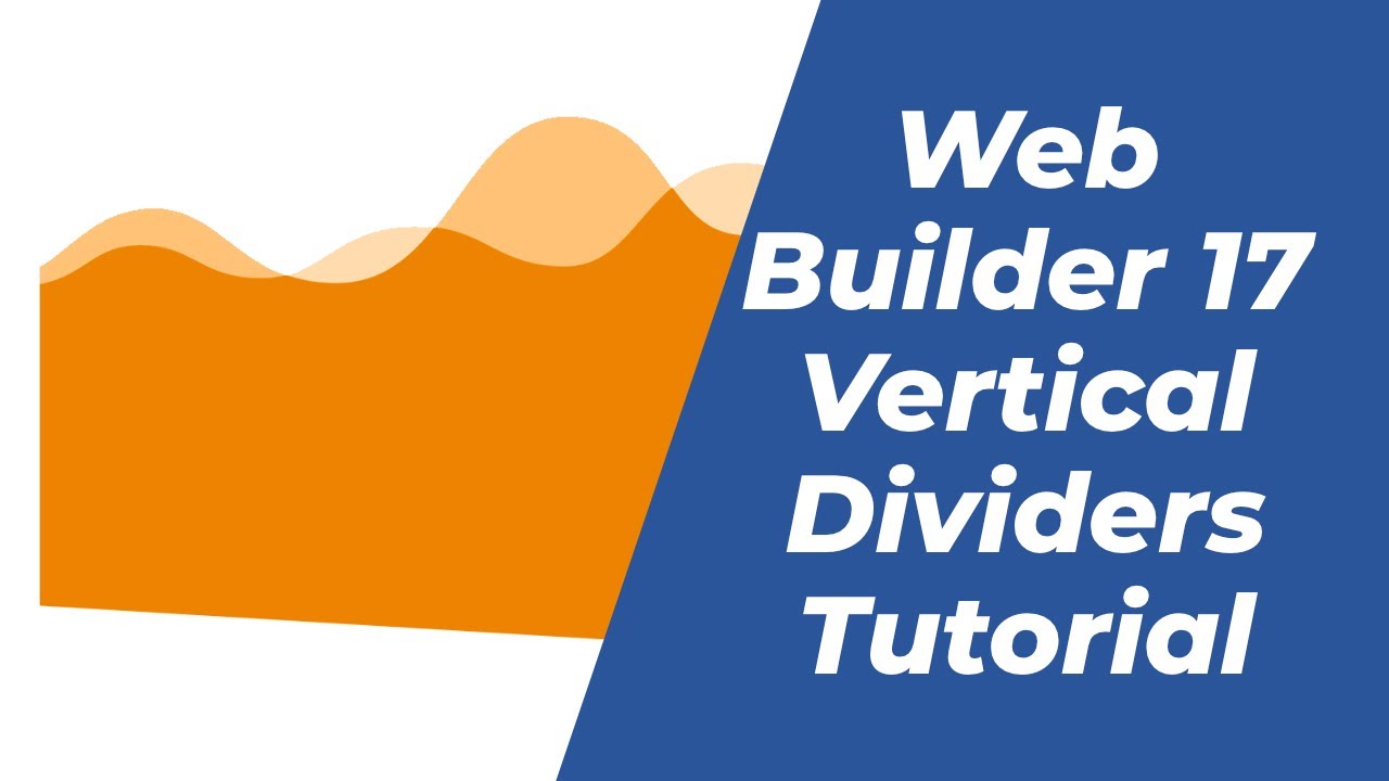 How to use Vertical Dividers in WYSIWYG Web Builder Version 17 - YouTube