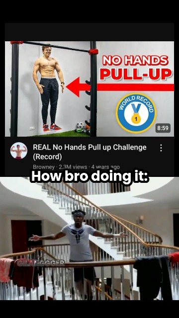 No hands pull up moment - YouTube