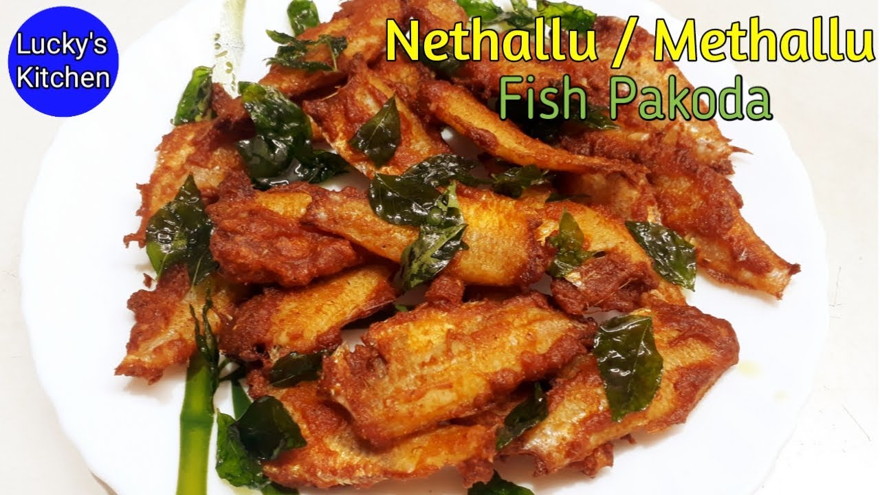 Crispy Nethallu Fish Pakoda | Methallu Fish Pakoda | Nethallu Fish Fry ...