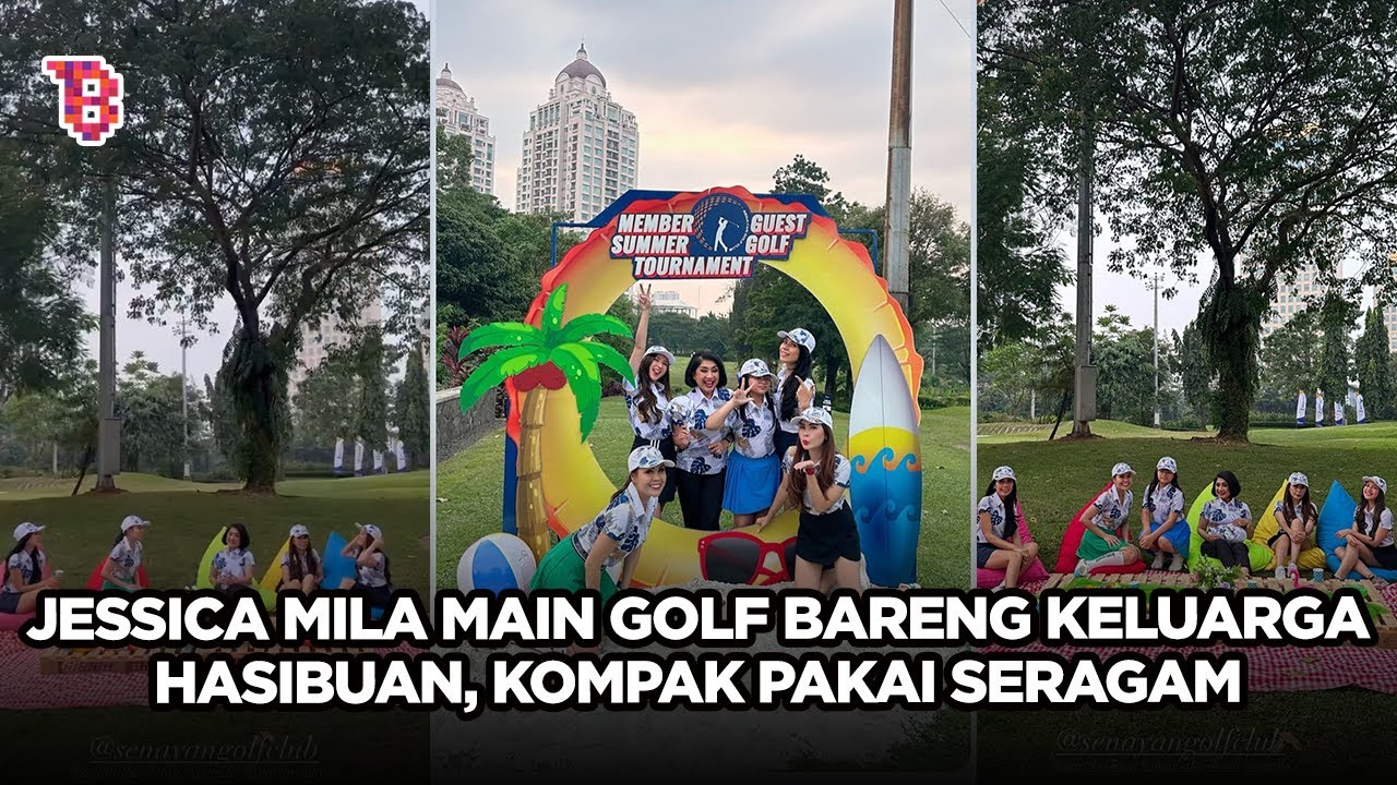 Potret Jessica Mila main golf bersama kakak ipar dan mertua, kompak ...