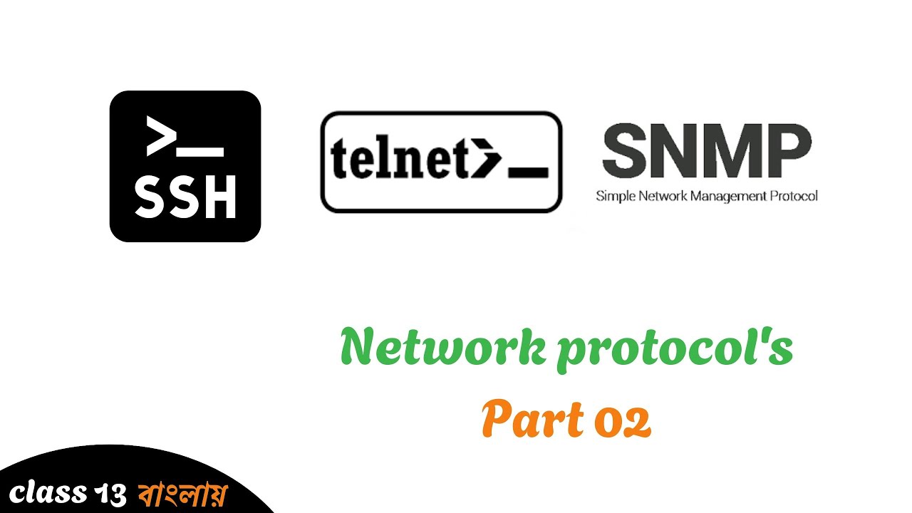SSH, SNMP, Telnet Protocols Explained in Bangla | Computer Networking Full Course - YouTube