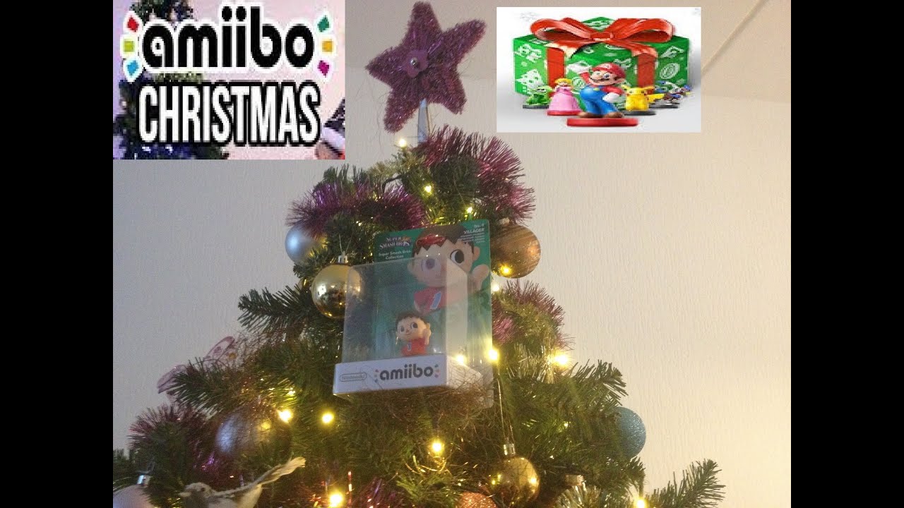 decorating the christmas tree with amiibo's - YouTube