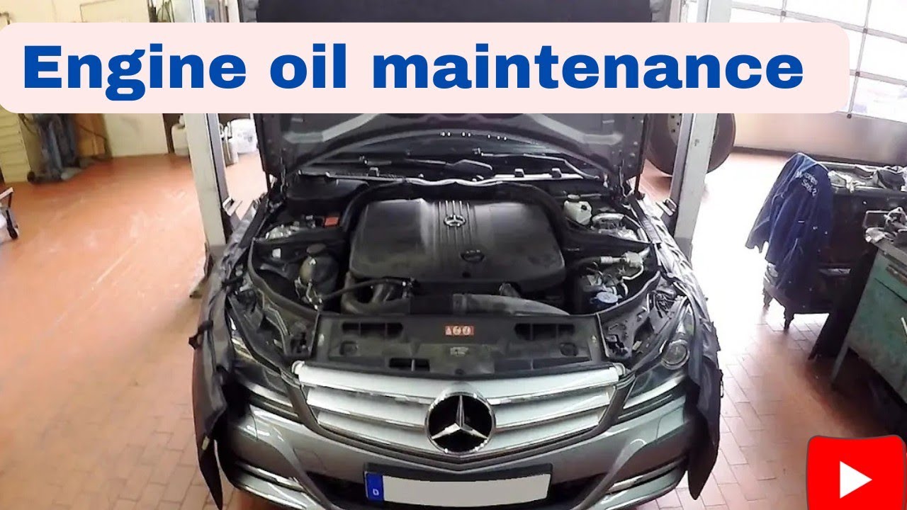 how to change mercedes Benz engine oil and oil filter| oil maintenance ...