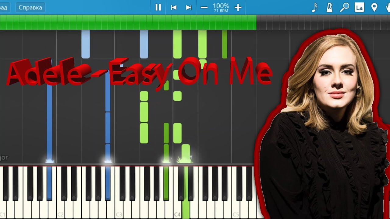 Adele - Easy On Me PIANO TUTORIAL FREE + MIDI - YouTube