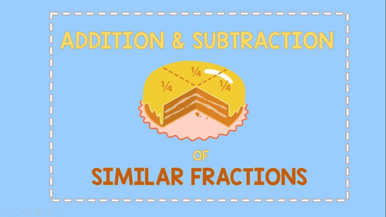 How to Add and Subtract Similar Fractions | Math Animation - YouTube