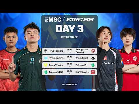 [LIVE] | MSC AT EWC Group Stage Day 3 | (ENG)