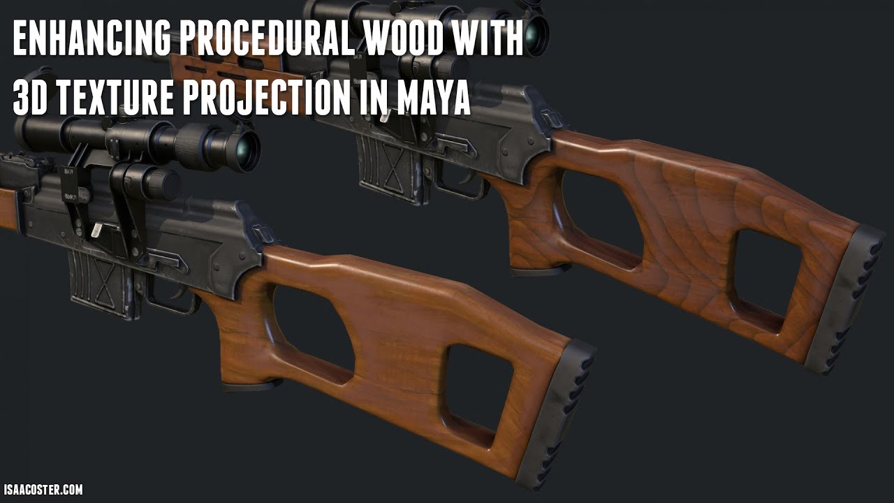 Enhancing Quixel Wood with 3D Texture Projection in Maya - YouTube