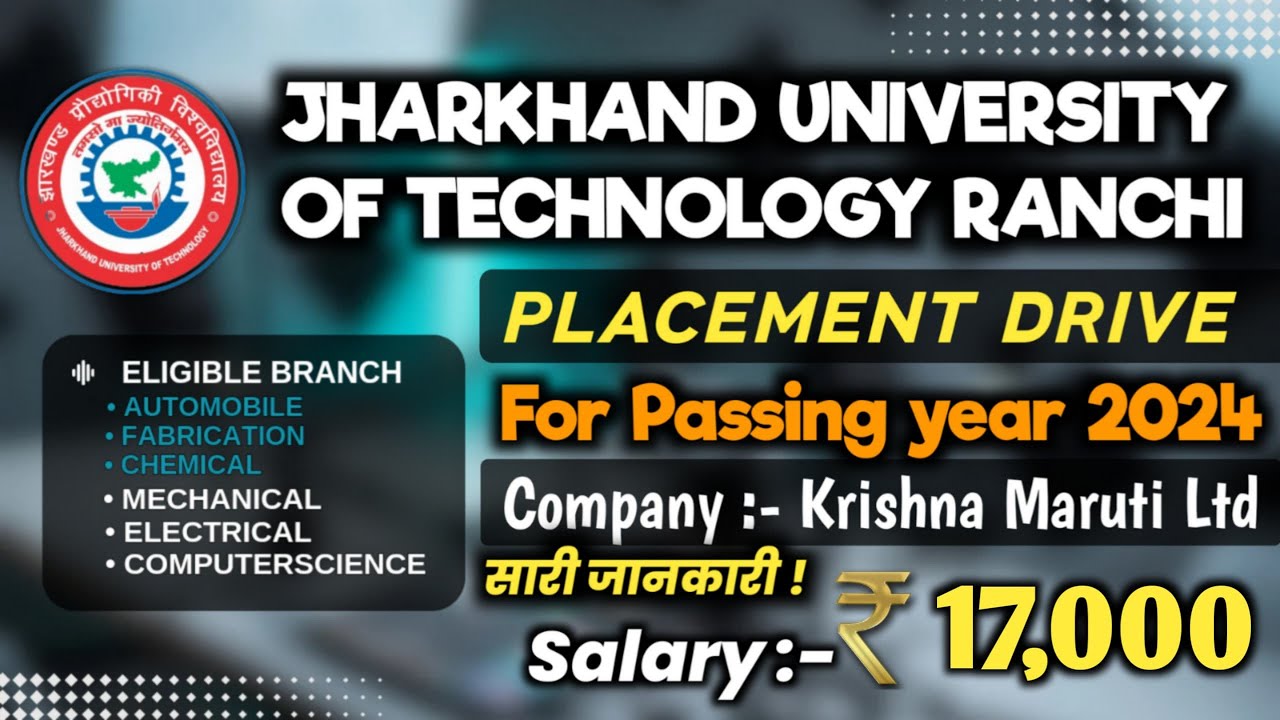Diploma placement drive for freshers|| JUT PLACEMENT DRIVE|| Krishna maruti placement drive ...
