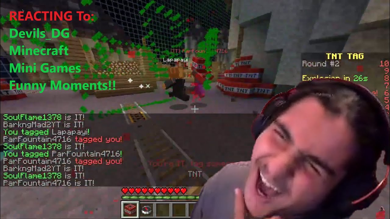 TheRealSilverP REACTS To Devils_DG Minecraft Mini Games Funny Moments!!! - YouTube