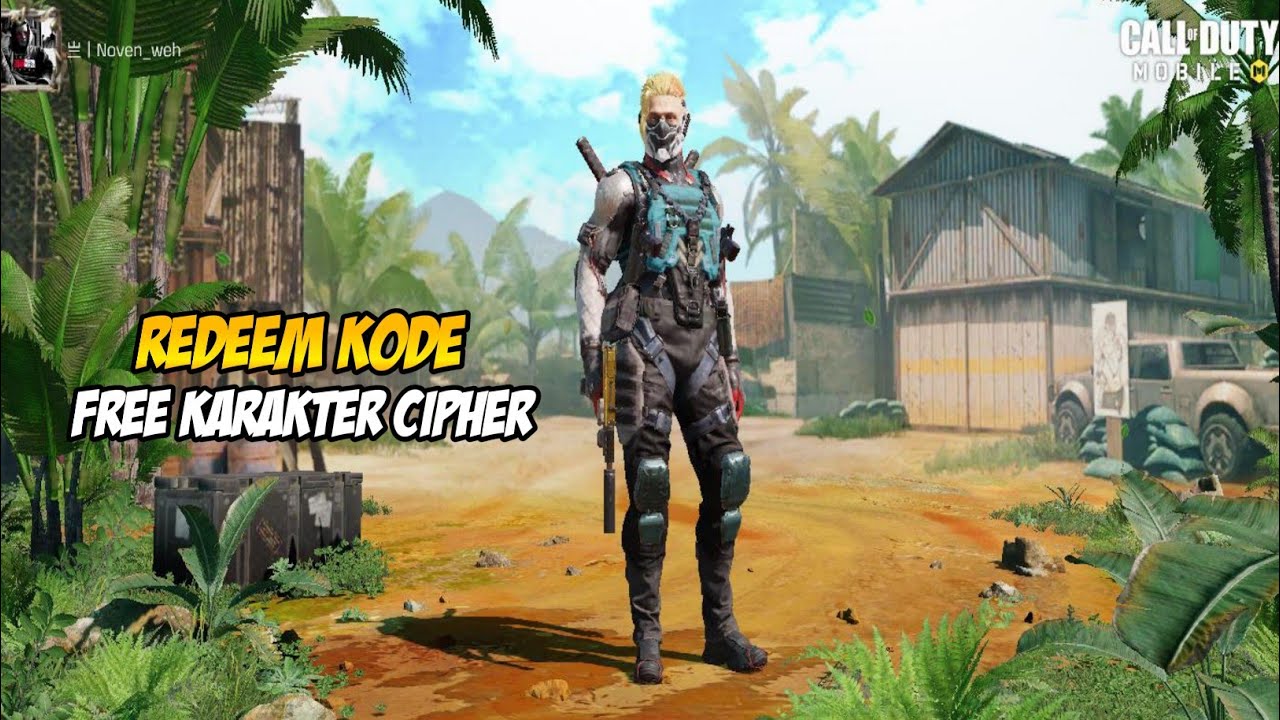 Redeem kode Terbaru codm free karakter cipher | CODM indonesia - YouTube
