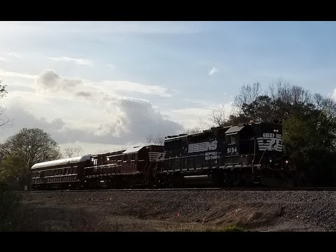 NS 907 in Cayce w/ HH GP38-2 5194 leading - YouTube
