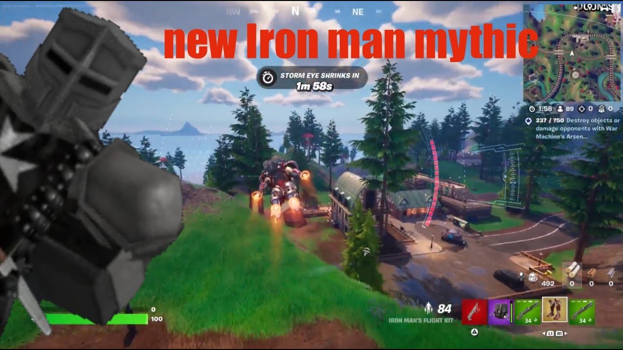 New Iron man mythic update in Fortnite - YouTube
