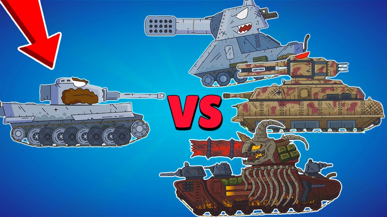 Tank TIGER vs Boss Sturmmaus, Boss Patun, Boss Karatel in Gerand - Bent ...