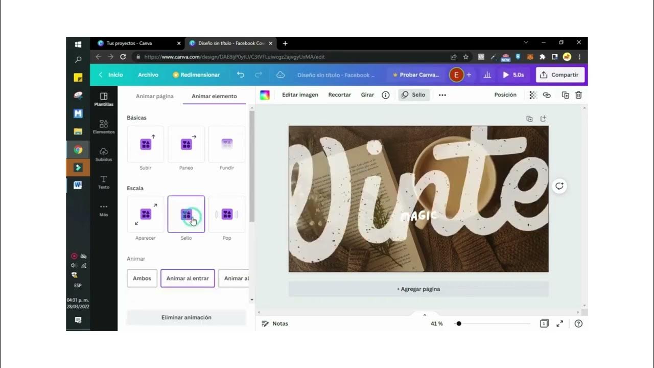 Como crear video en canvas - YouTube
