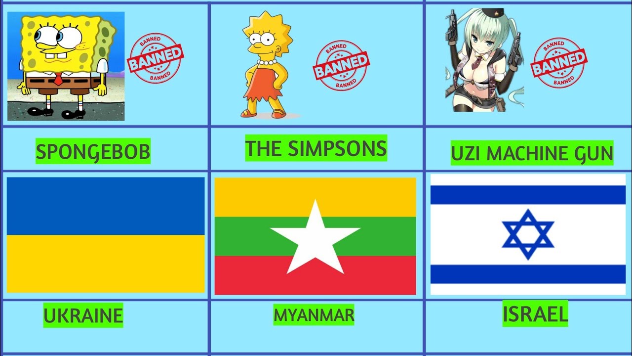 Comparison!banned cartoon from different countries!banned cartoon# ...