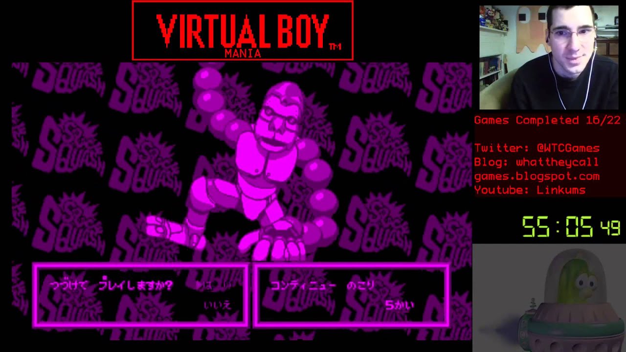 Virtual Boy Mania: #17 Space Squash (Part 1 of 2) - YouTube