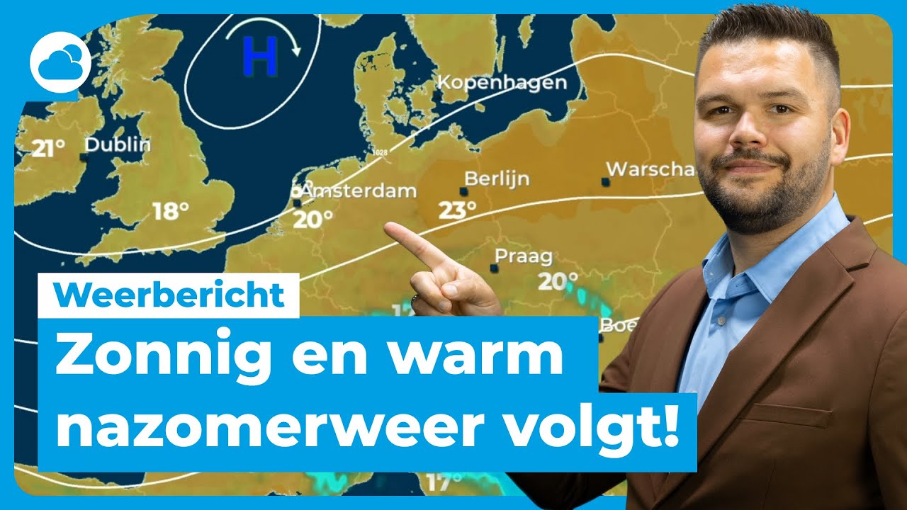 Weerbericht: warm en zonnig nazomerweer in de maak! - YouTube