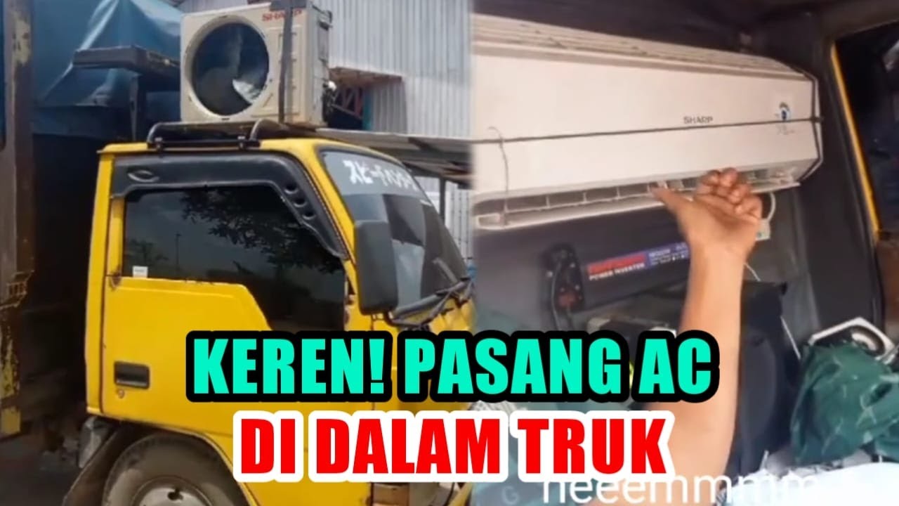 Truk Ini Viral Usai Pasang AC di Dalam Mobil Bak Kamar Hotel - YouTube