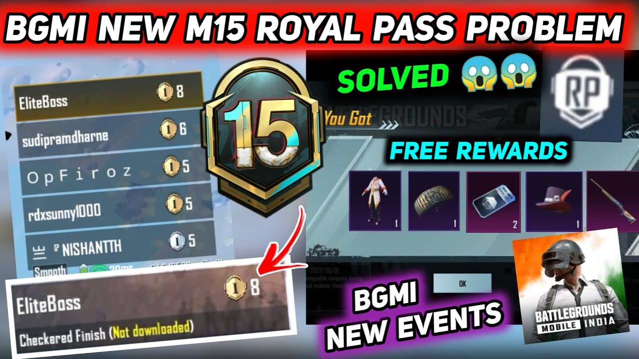 BGMI NEW M15 ROYAL PASS PURCHASE PROBLEM SOLVED ?😱 BGMI NEW 2.2 UPDATE ...