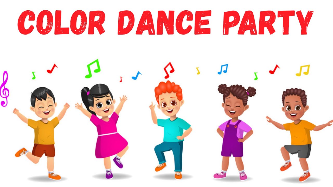 Color Dance Party | Learn Colors Name | Toddlers Learning Video ...