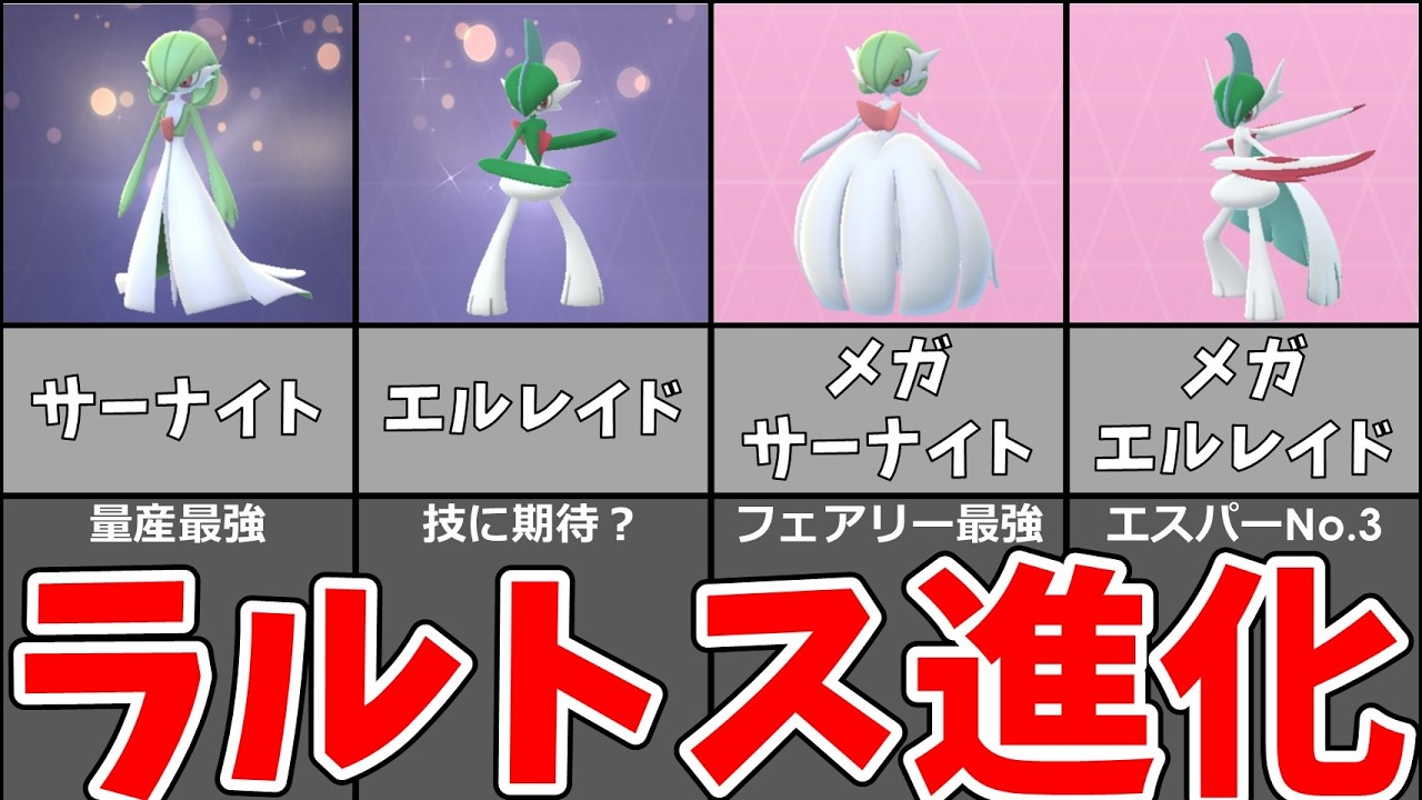 ラルトスはサーナイトかエルレイドどちらの進化を優先すべき？ラルトス復刻コミュニティデイ準備！#ポケモンgo #コミュニティデイ #サーナイト ...