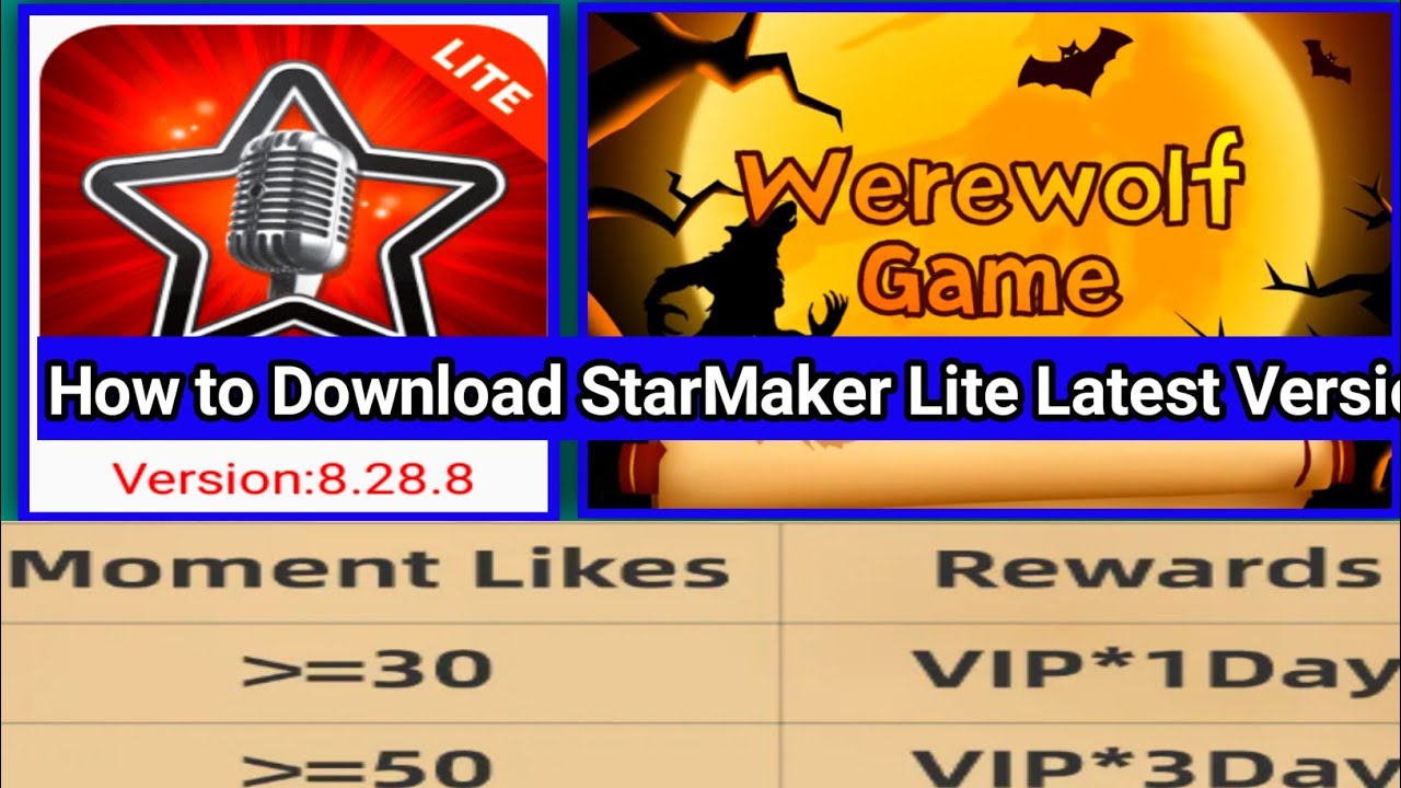How to download starmker lite version | Starmaker lite werewolf game | Starmaker big loot game ...