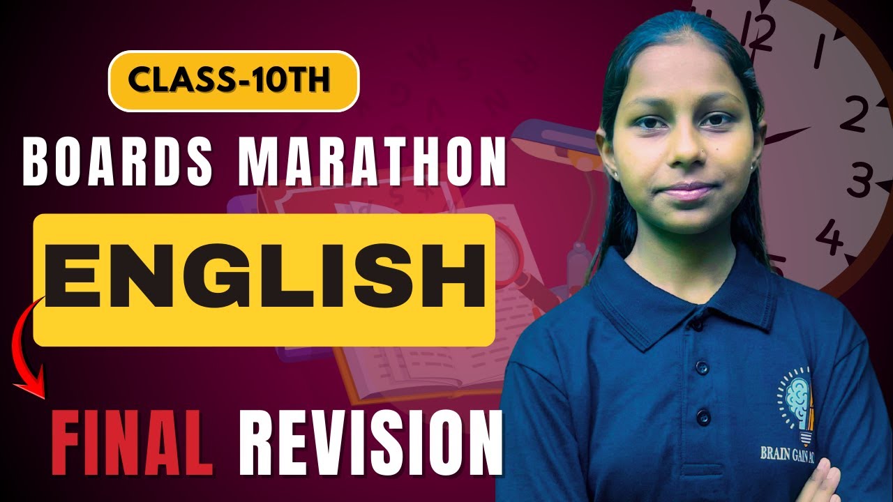 English Final Revision Marathon | Class 10 Boards | Complete Syllabus ...