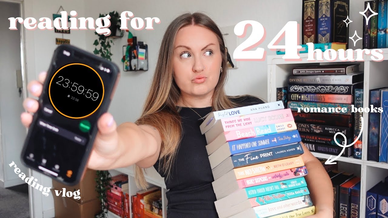 reading romance books for 24 hours | 24 hour reading vlog 💌⏰💞 - YouTube