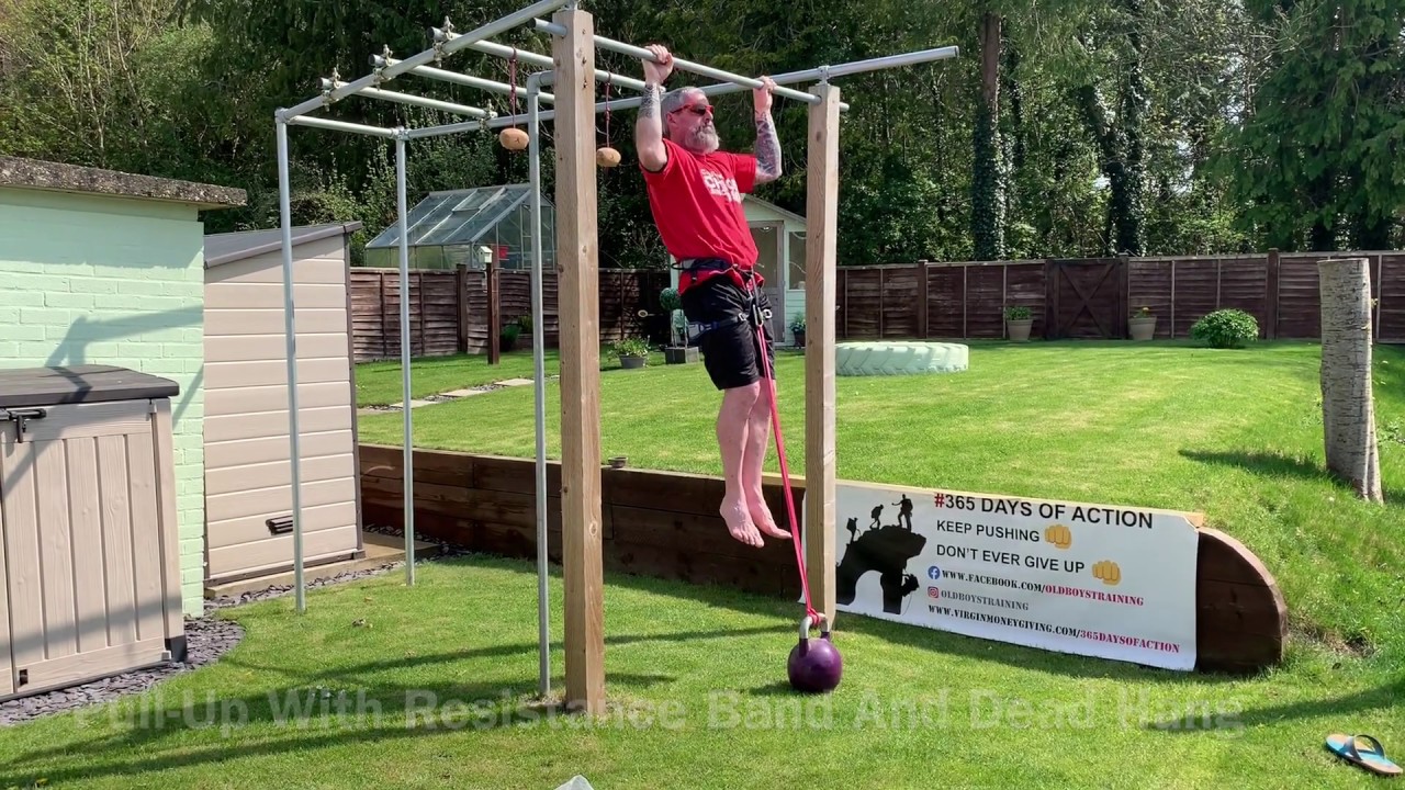 The Best Way to Do a Pull Up with Dead Hang (With Resistance Band) From ...