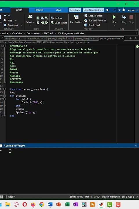Programa 12 Matlab For While If Else Programming Matlab Matlabtutorials