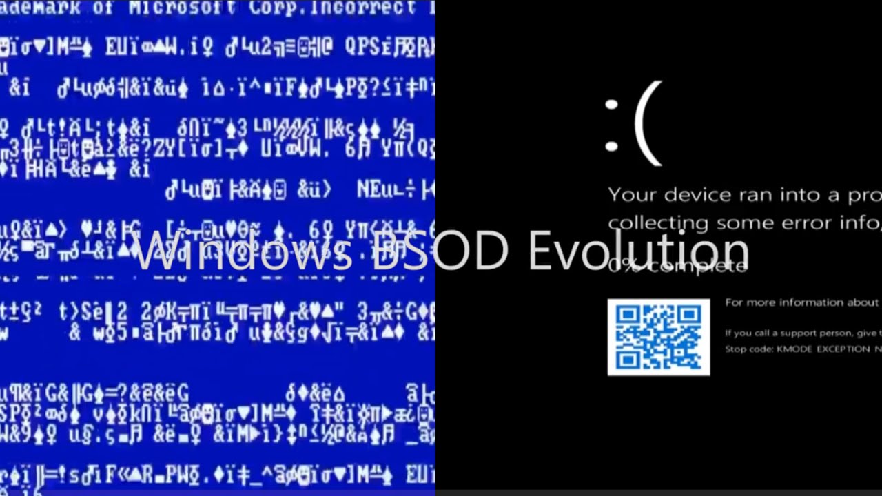 Windows BSOD Evolution(05.04.2024) - YouTube