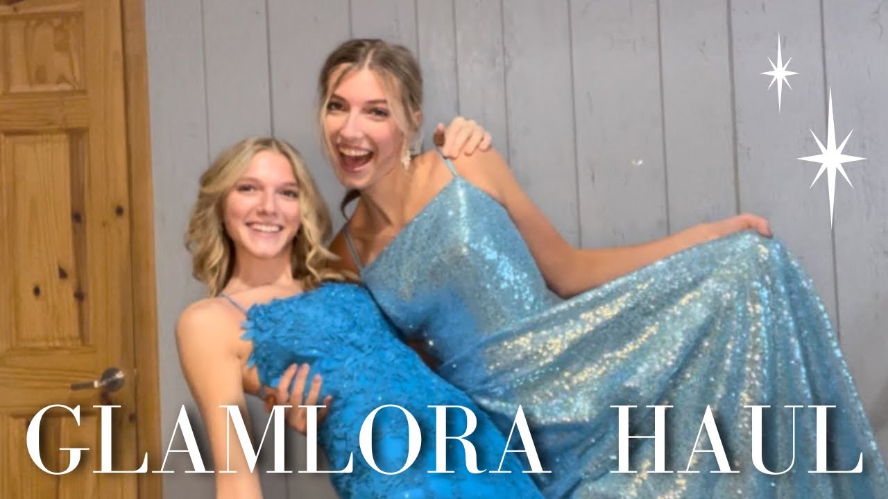 PROM DRESS TRY ON WITH GLAMLORA - YouTube
