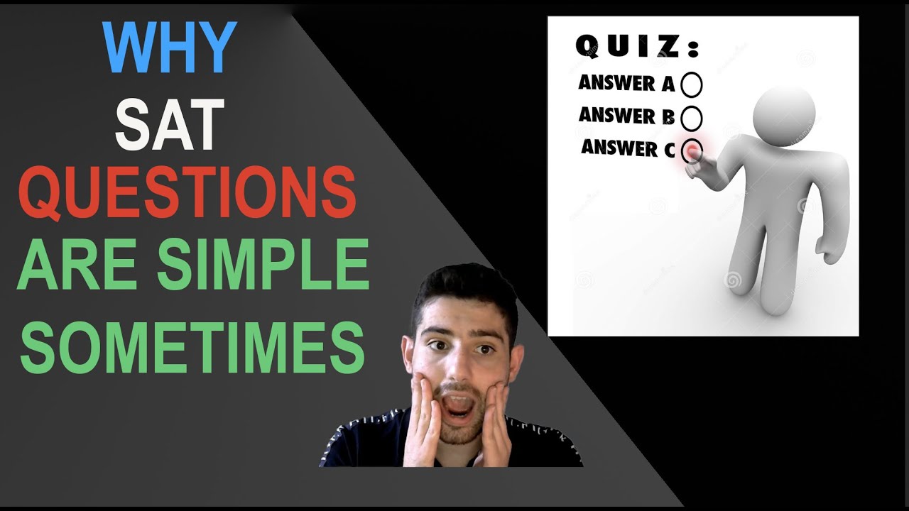 Simple SAT Question - YouTube
