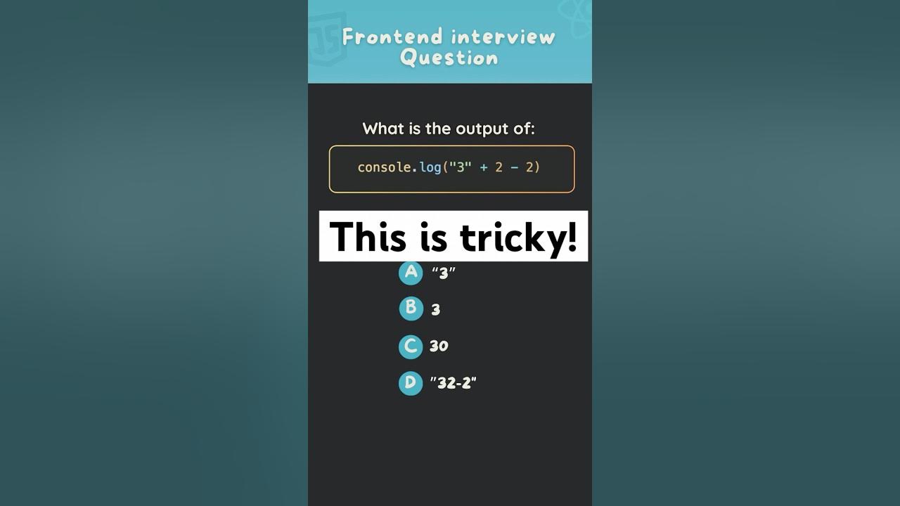 Javascript interview question Quiz 103 #javascript #react #interview # ...