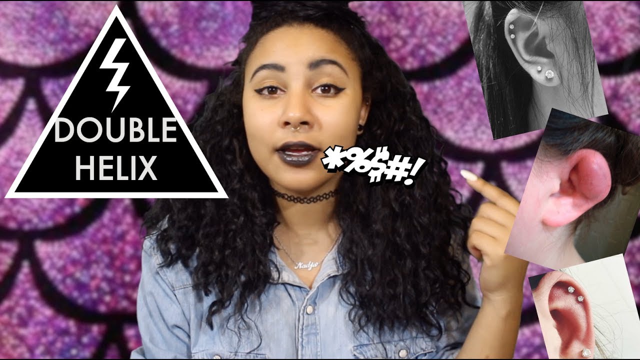 DOUBLE CARTILAGE / DOUBLE HELIX PIERCING WHAT THEY DONT TELL YOU - YouTube