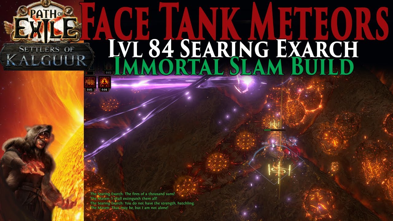 PoE 3.25 - This Build Face Tanks Searing Exarch Meteors - Immortal Slam ...