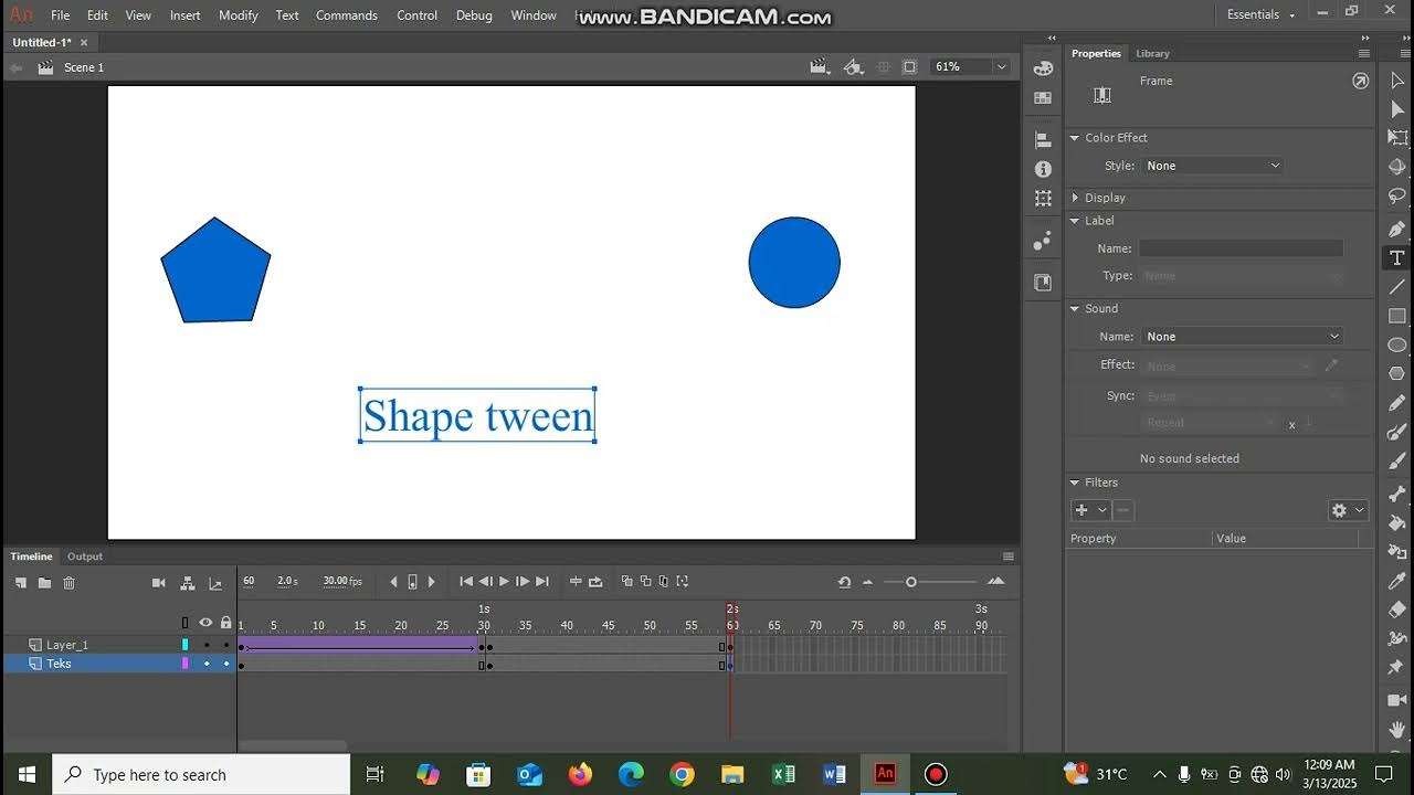 Tutorial Classic Tween, Shape Tween & Motion Tween Nur Amaliah Majid - YouTube