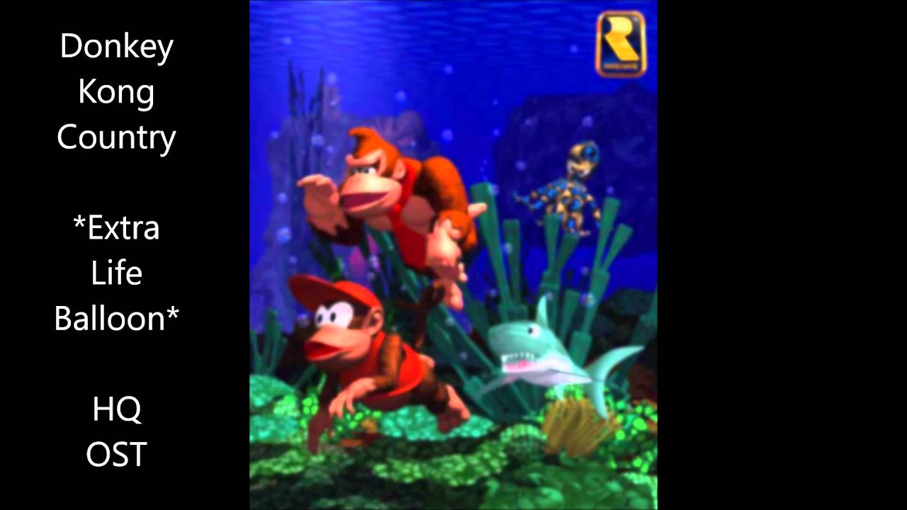 Donkey Kong Country HQ OST 4e.Extra Life Balloon - YouTube
