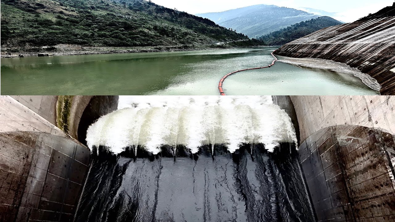 Dam water release & its flushing - YouTube
