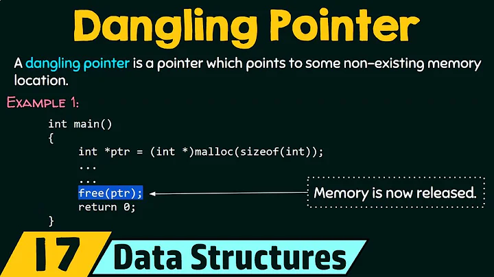 [Solved] Difference between dangling pointer and memory | 9to5Answer