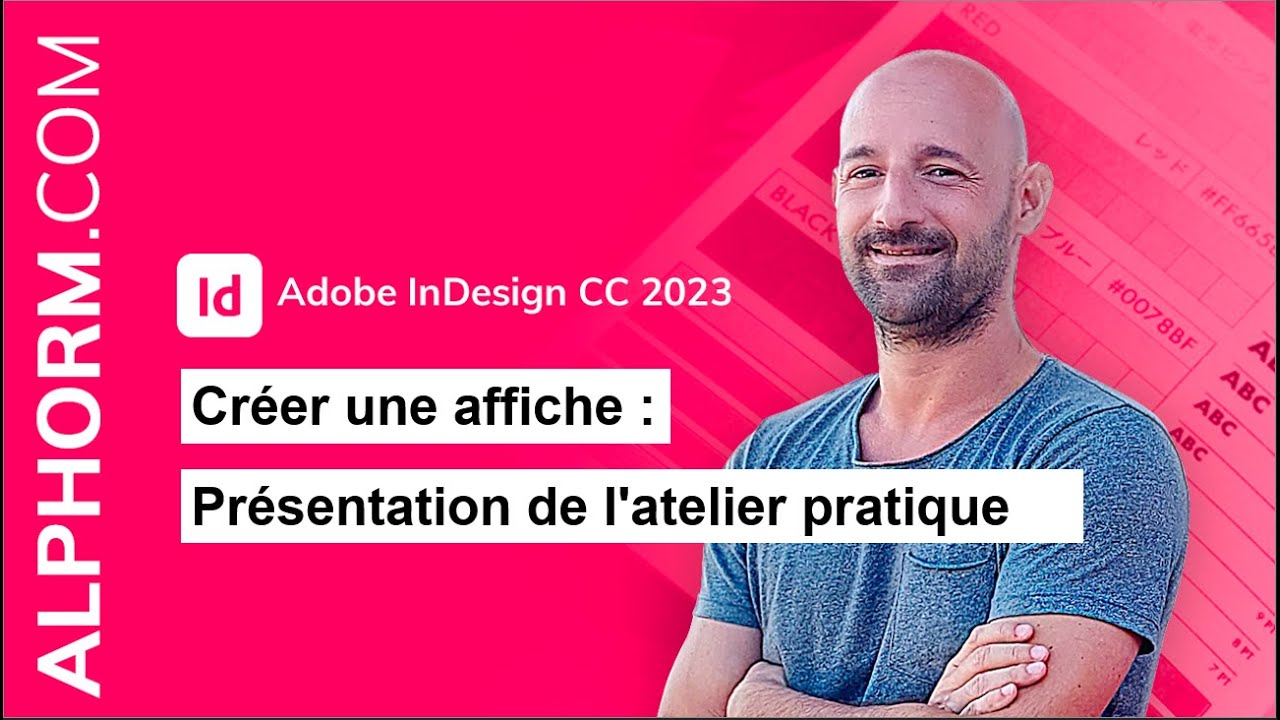Formation Adobe InDesign CC 2023 : Créer une affiche - YouTube