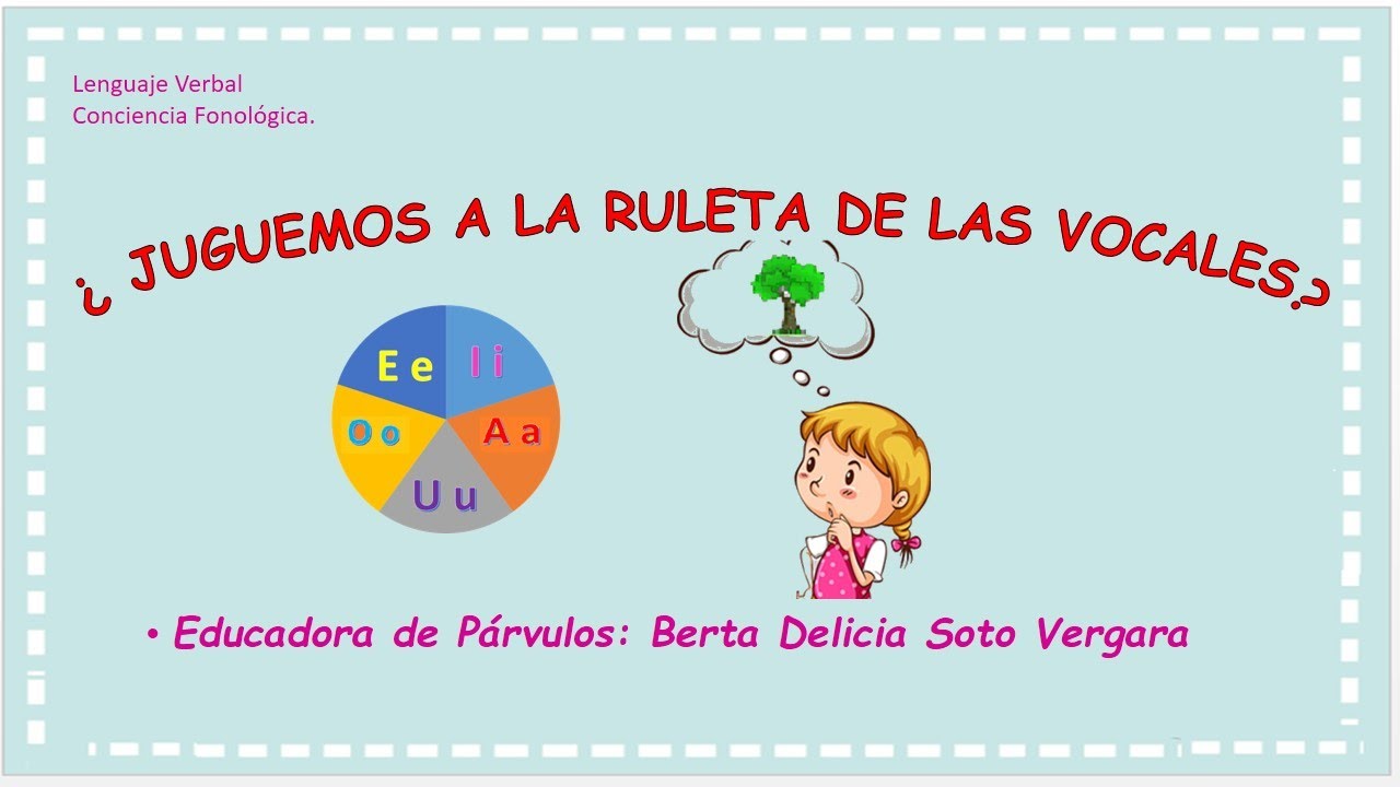 LAS VOCALES; ¡ JUGUEMOS CON LA RULETA DE LAS VOCALES ! - YouTube