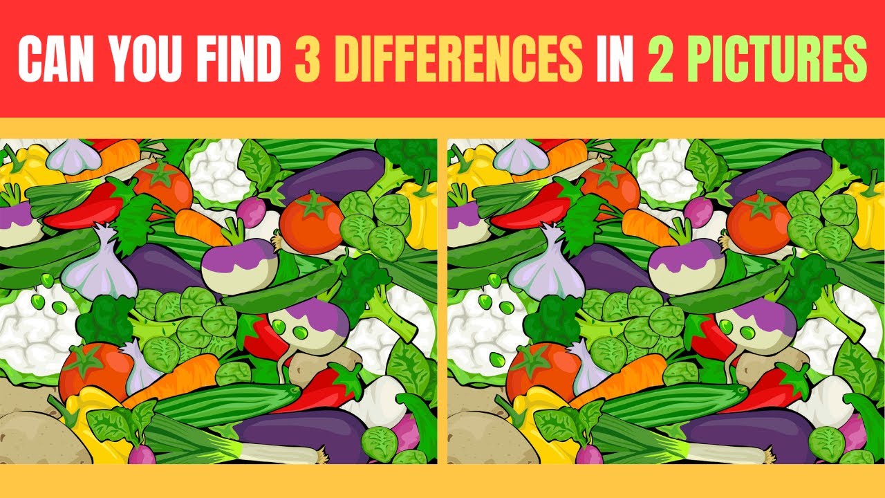 Spot The Difference| Can You Find 3 Differences in the 2 Pictures ...