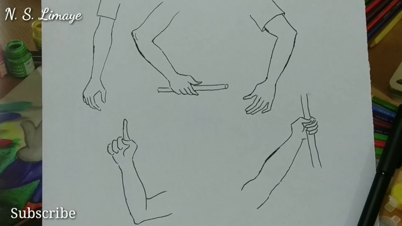 How To Draw Types Of Hands | Step By Step In Easy Way For Beginners ...
