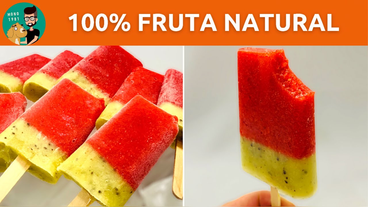 Cómo Hacer Helados de Fruta Natural Kiwi Frutilla y Receta de Base para ...