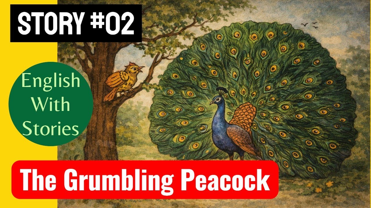 English with Stories | Story 2 | The grumbling Peacock | Learn with ...