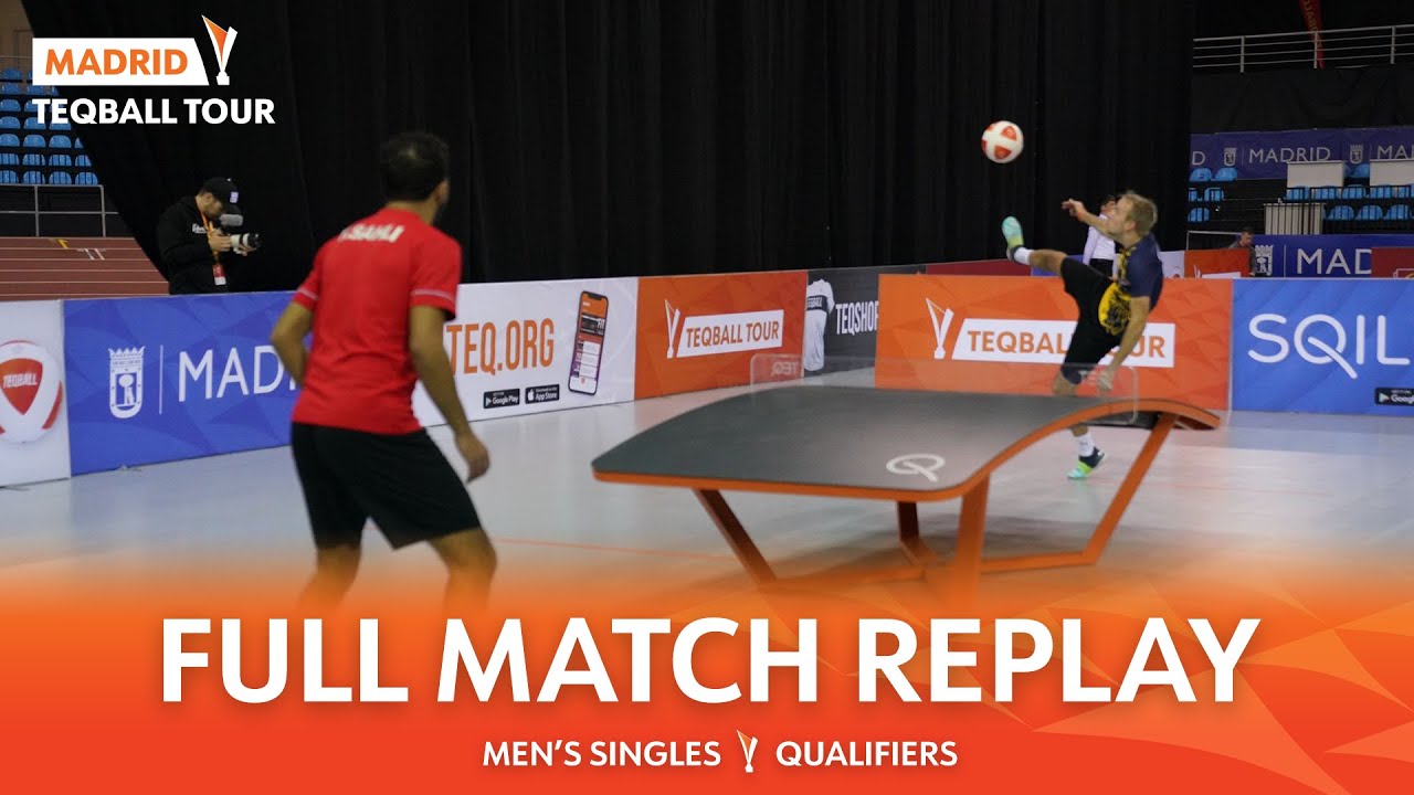 Teqball Tour - Madrid |Men's Singles, Qualifiers | B. Katz vs Y. Sahli ...
