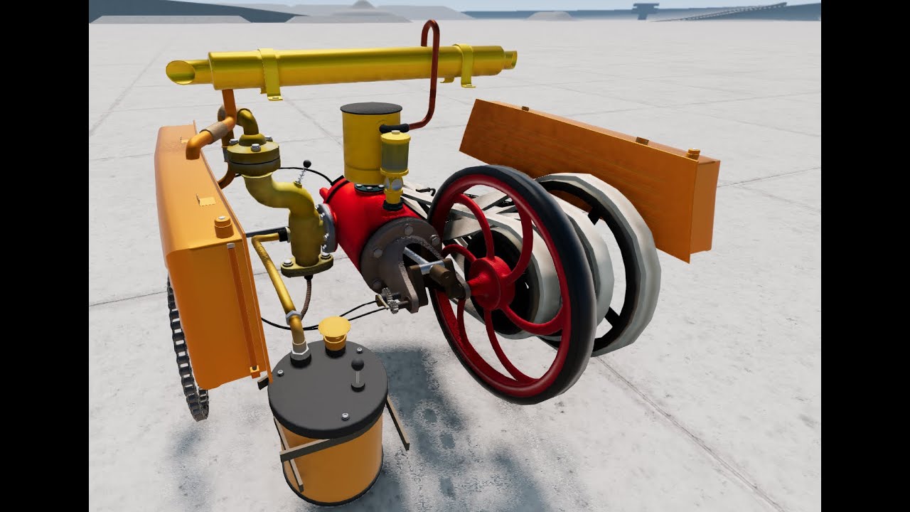 BeamNG.drive Benz Velo - entire engine - YouTube