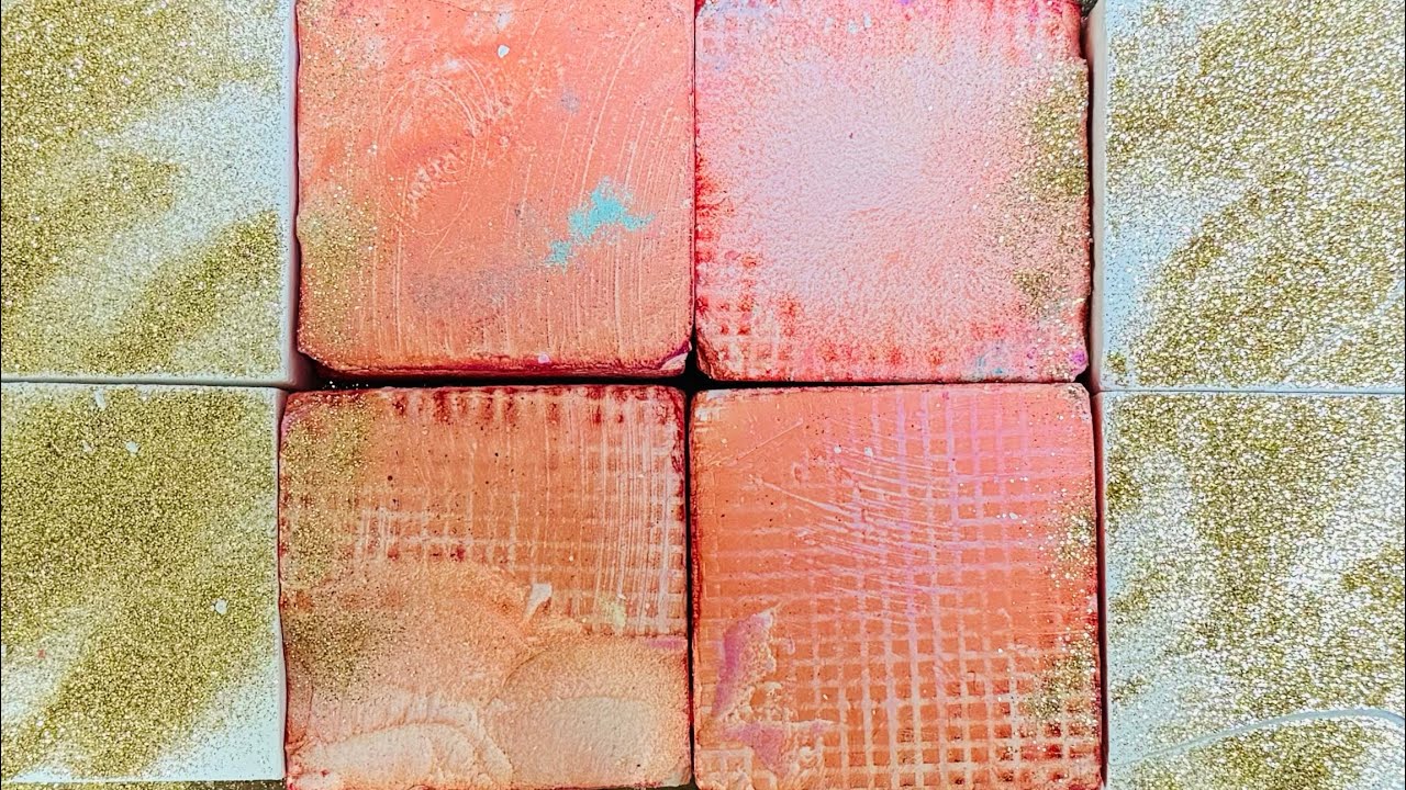 Surprise Color Dyed Gym Chalk & Fresh Blocks w/ Glitter 🍂 | ASMR | Gym ...